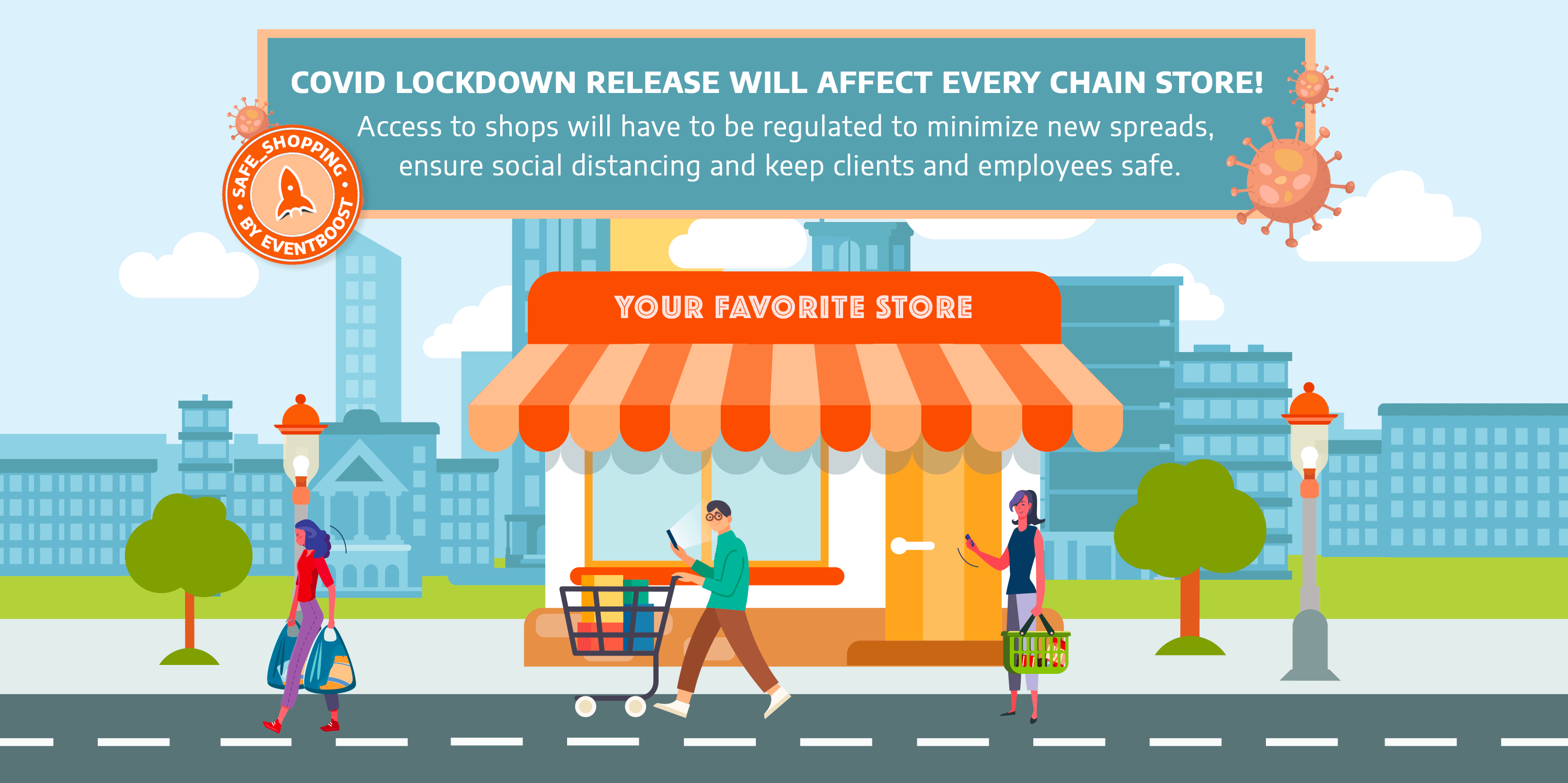 Safe_Shopping by Eventboost | Social distancing, Customer safety